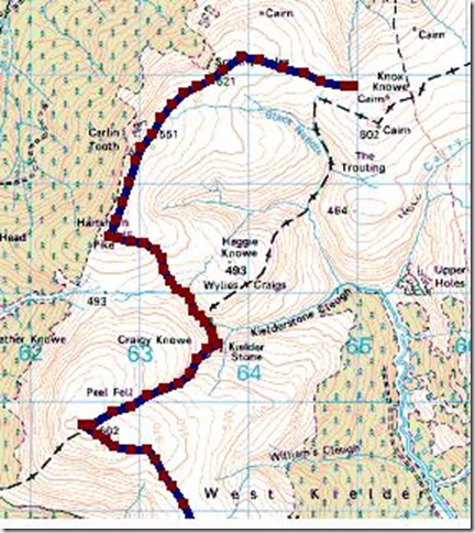 northern pies: Border walk Peel Fell and Carlin Tooth